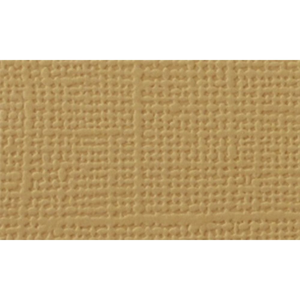 Cartulina Textura lienzo 12X12'' 216grs MOSTAZA - Scrap & Dreams